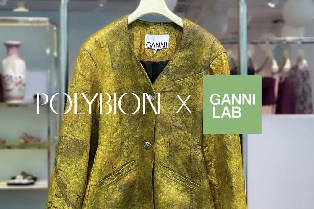 Polybion and Ganni launch world’s first Celium blazer - Blue Horizon